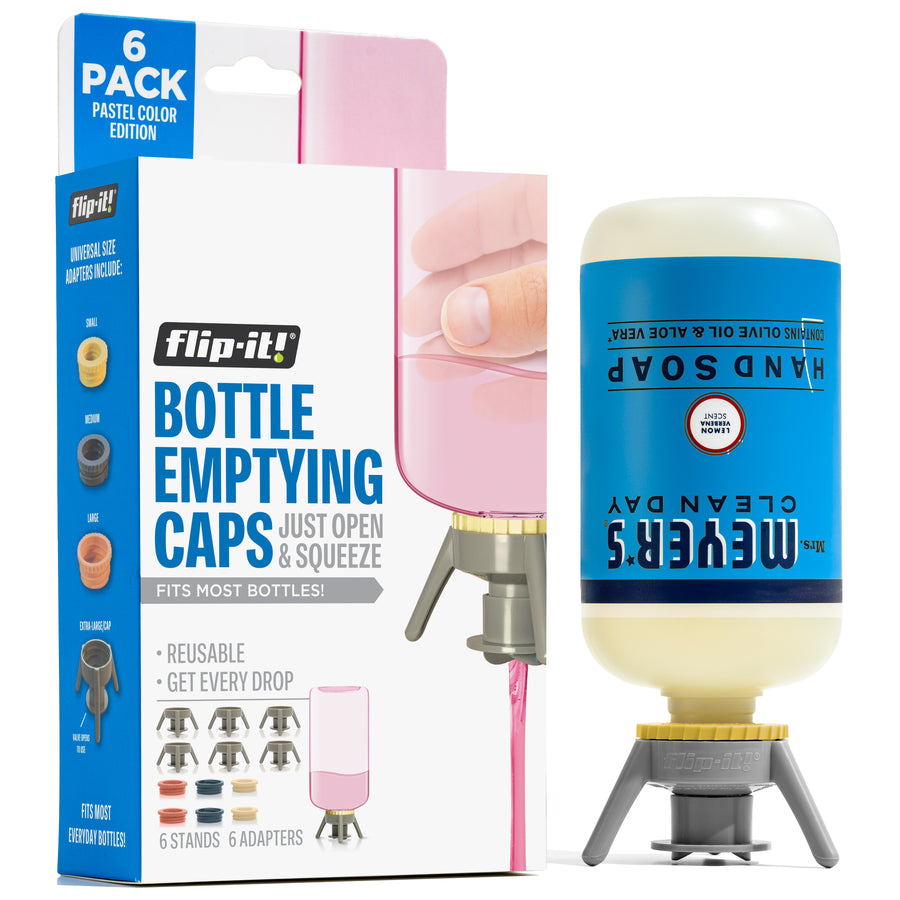 Flip-It Cap - Bottle Emptying Kit. Get Every Drop Out of Your Bottles ...